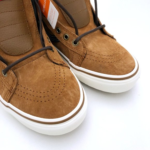 Vans | Shoes | Vans Brown Buffalo Check Leather Suede Sneakers | Poshmark